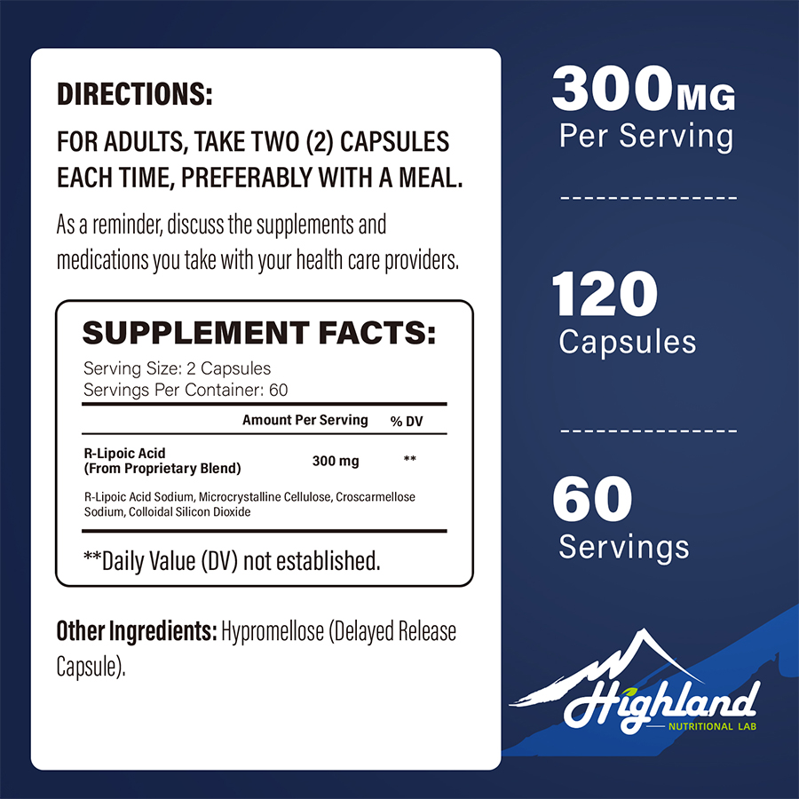 R-Lipoic Acid (Na) (LipoFusión™) | Products | Highland Nutritional Lab